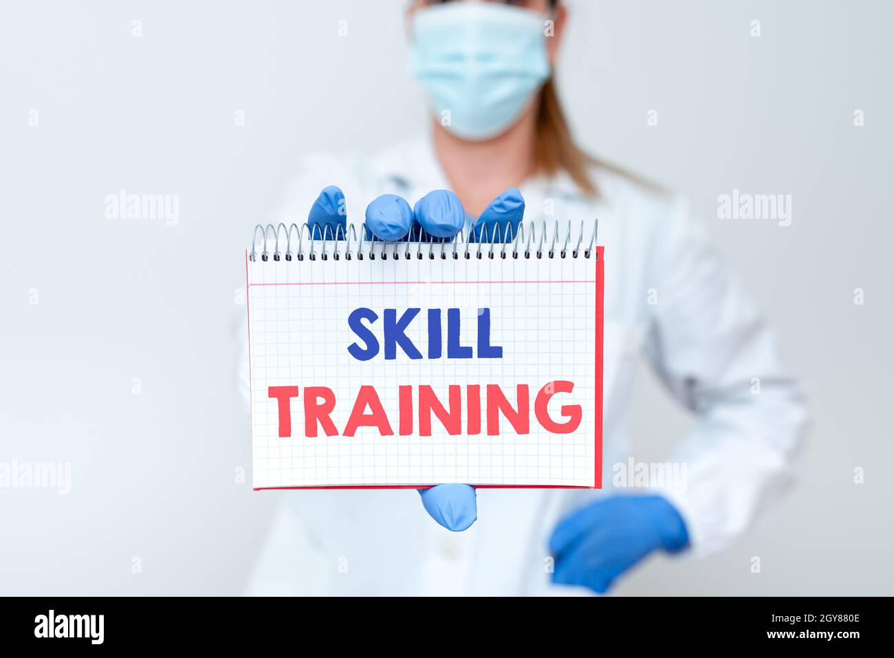 Text sign showing Skill Training, Word Written on designed to gain and ...