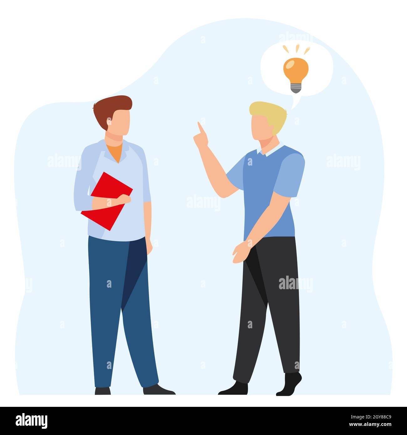 Business processes in the office, communication of men from the ...