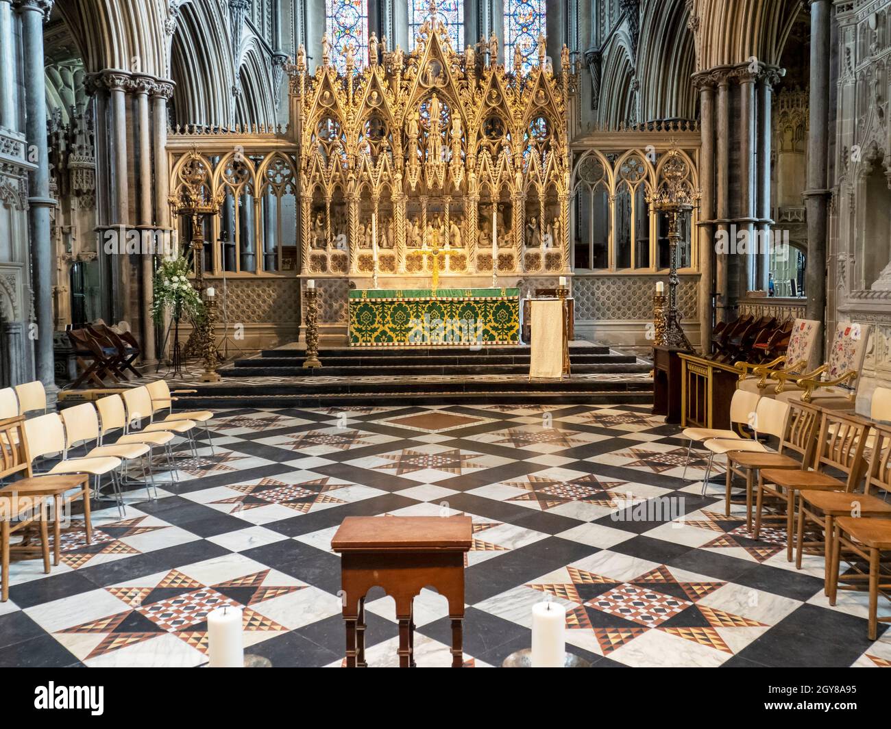 Ely cathedral interior floor hi-res stock photography and images - Alamy
