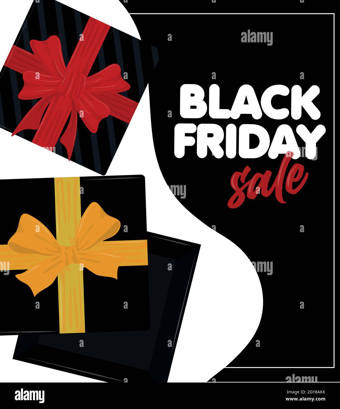 black friday sale message Stock Vector Image & Art - Alamy