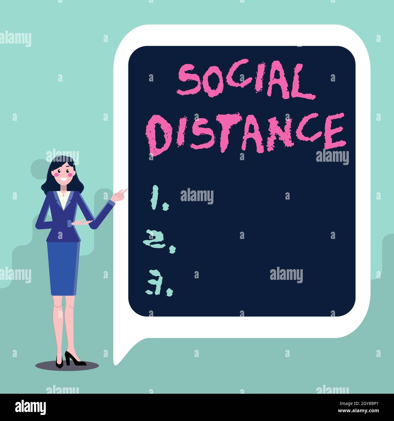 Inspiration showing sign Social Distance, Concept meaning maintaining a ...
