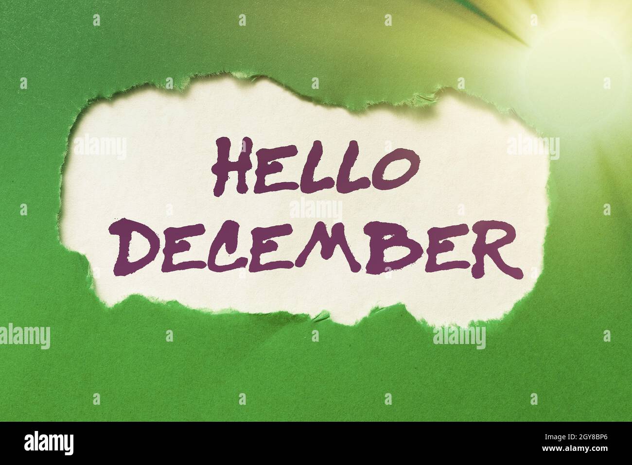 Hand writing sign Hello December, Business concept greeting used when ...
