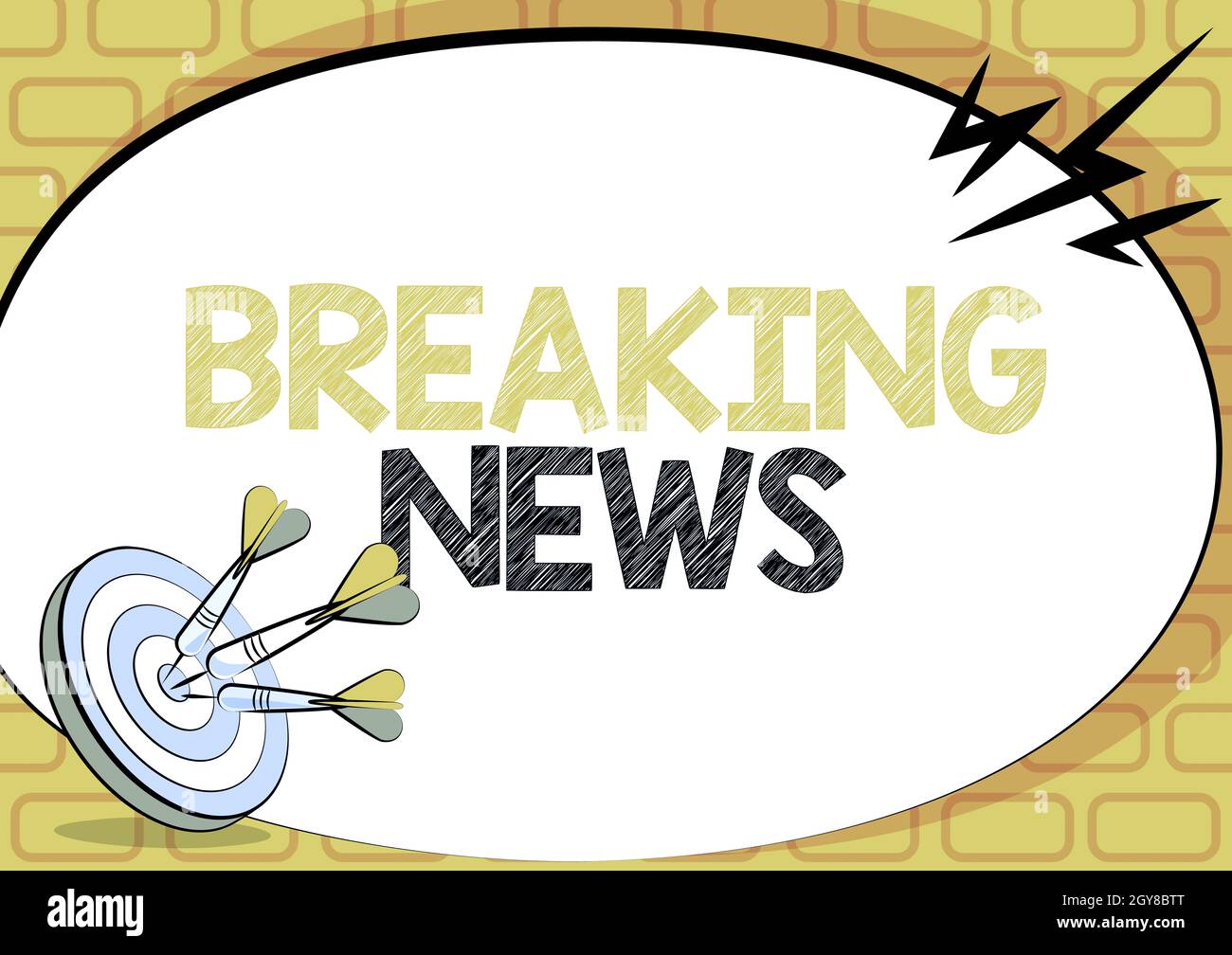 Text sign showing Breaking News, Business approach newly received ...