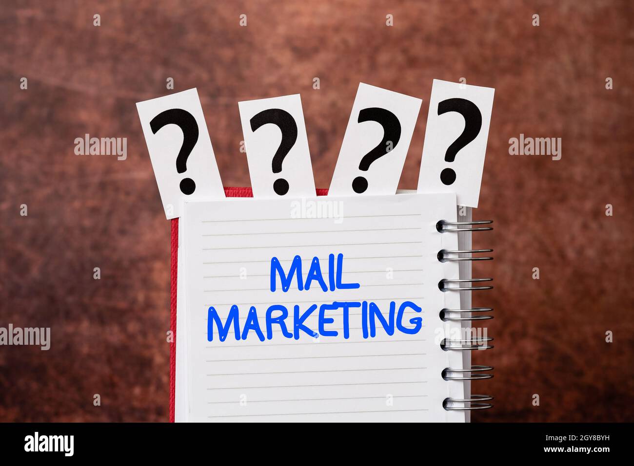 Handwriting text Mail Marketing, Business overview sending a commercial ...