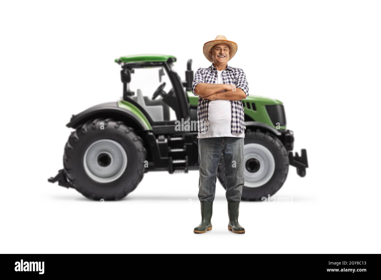 Farmer posing with tractor hi-res stock photography and images - Alamy