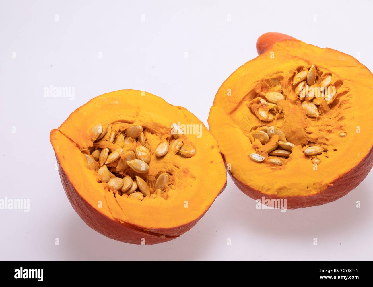 Yellow pumpkin vegetable isolated on white background Stock Photo - Alamy