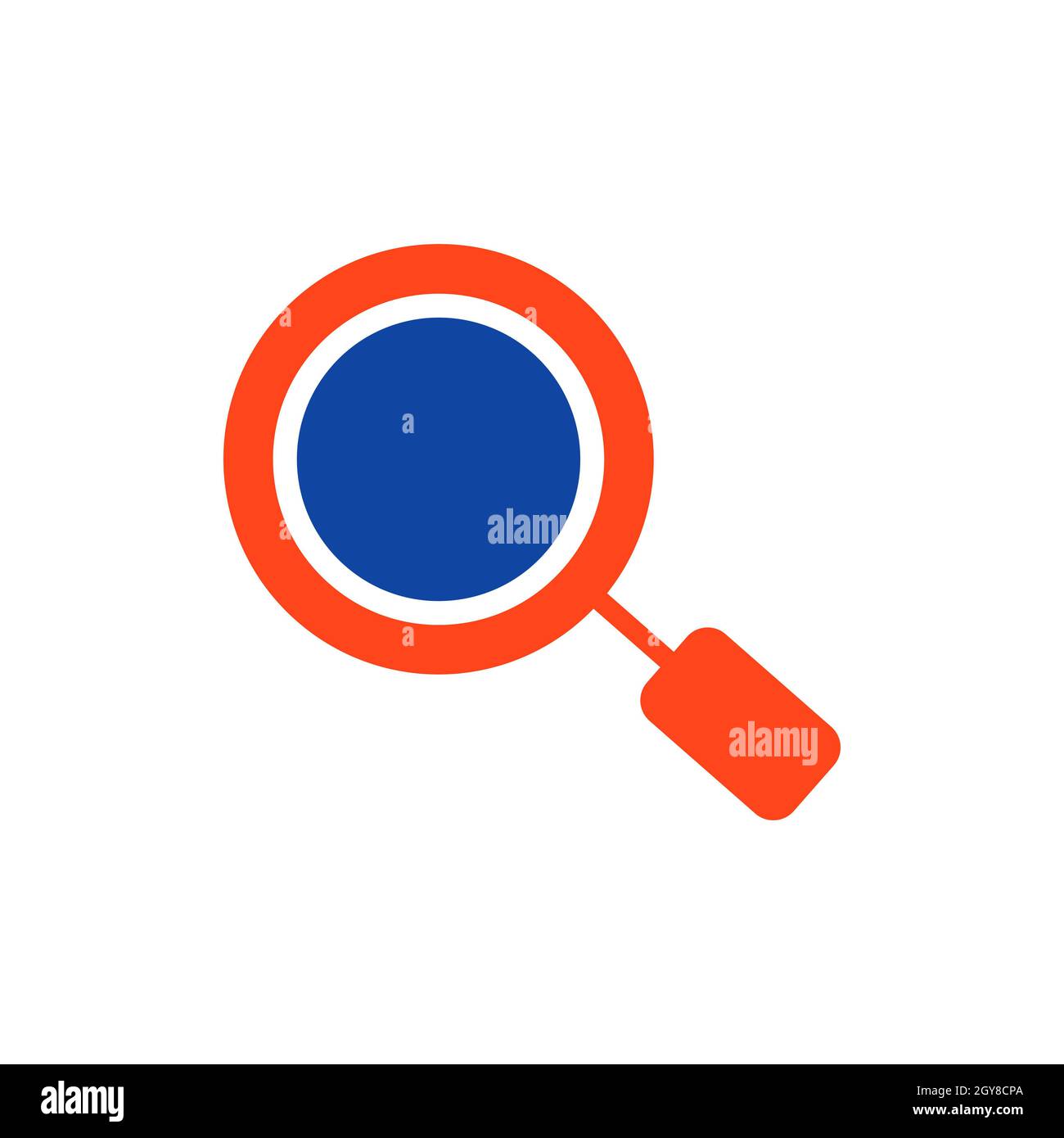 Search magnifier glyph icon. Magnifying glass symbol. Zoom pictogram. E ...