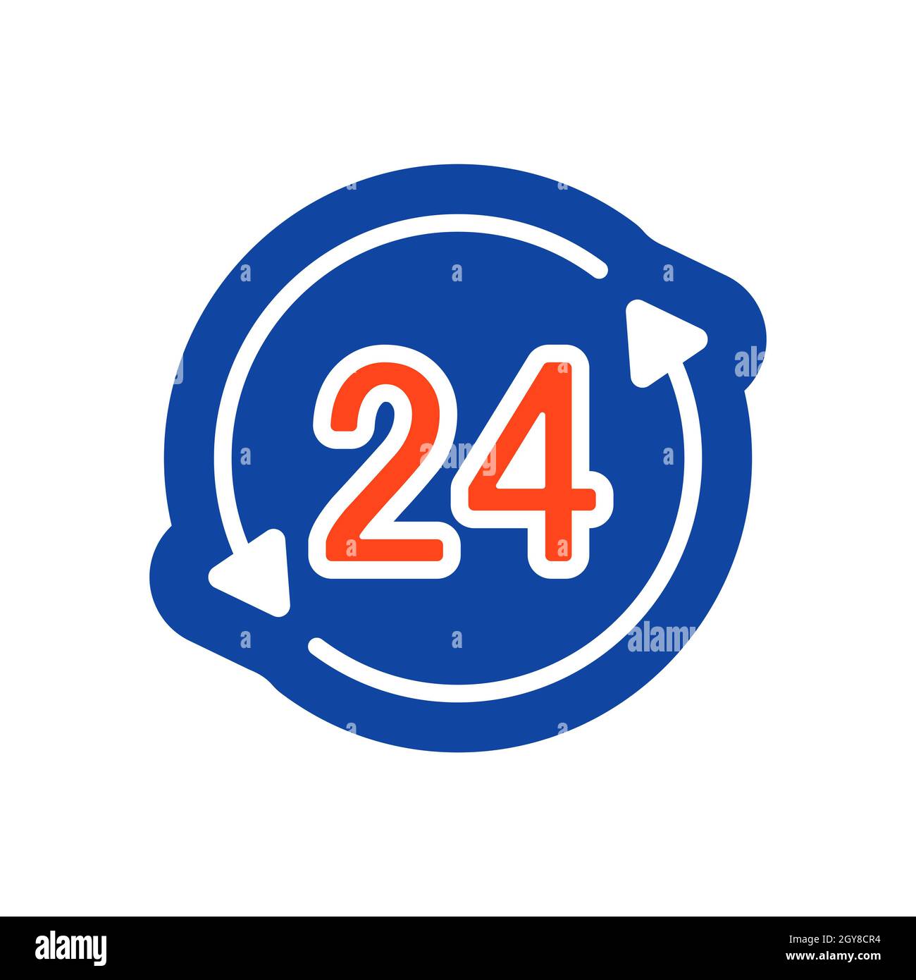 Around the clock logo Cut Out Stock Images & Pictures - Alamy