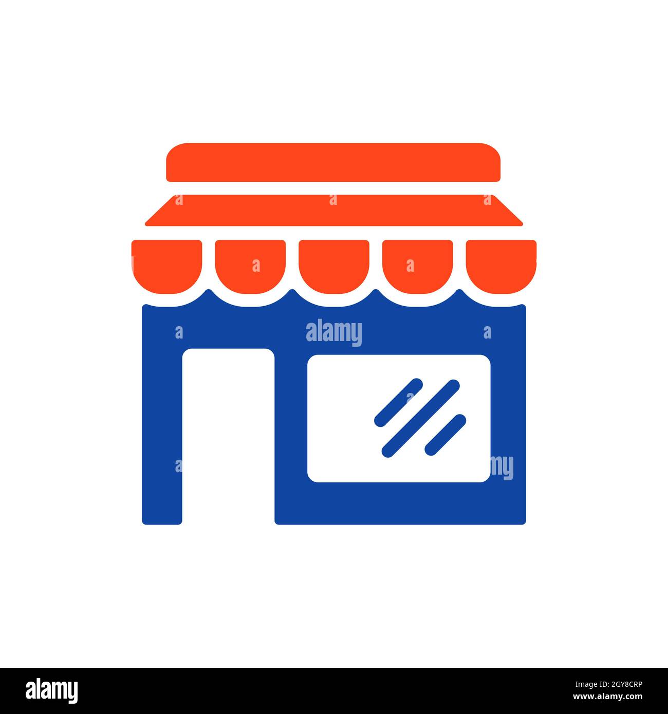 Store front isolated glyph icon. E-commerce sign. Graph symbol for your ...