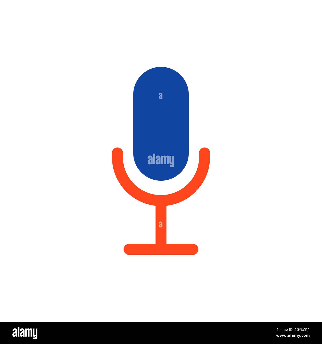 Record microphone mic vector glyph icon. E-commerce sign. Graph symbol ...
