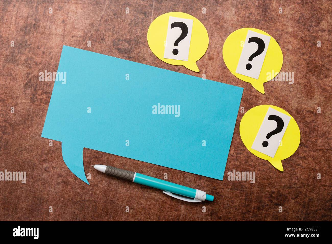 Reminder blue question mark hi-res stock photography and images - Alamy