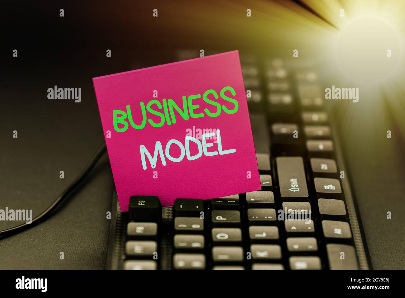 Conceptual caption Business Model, Concept meaning model showing how a ...