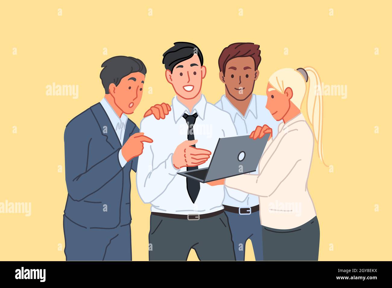 Business project presentation, idea sharing, personnel cooperation ...