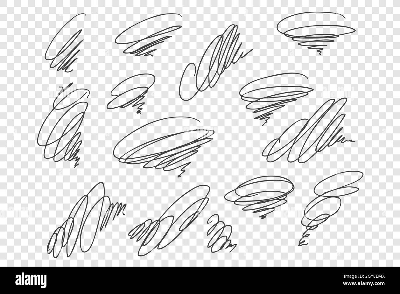 Pen drawing swirling line hi-res stock photography and images - Alamy