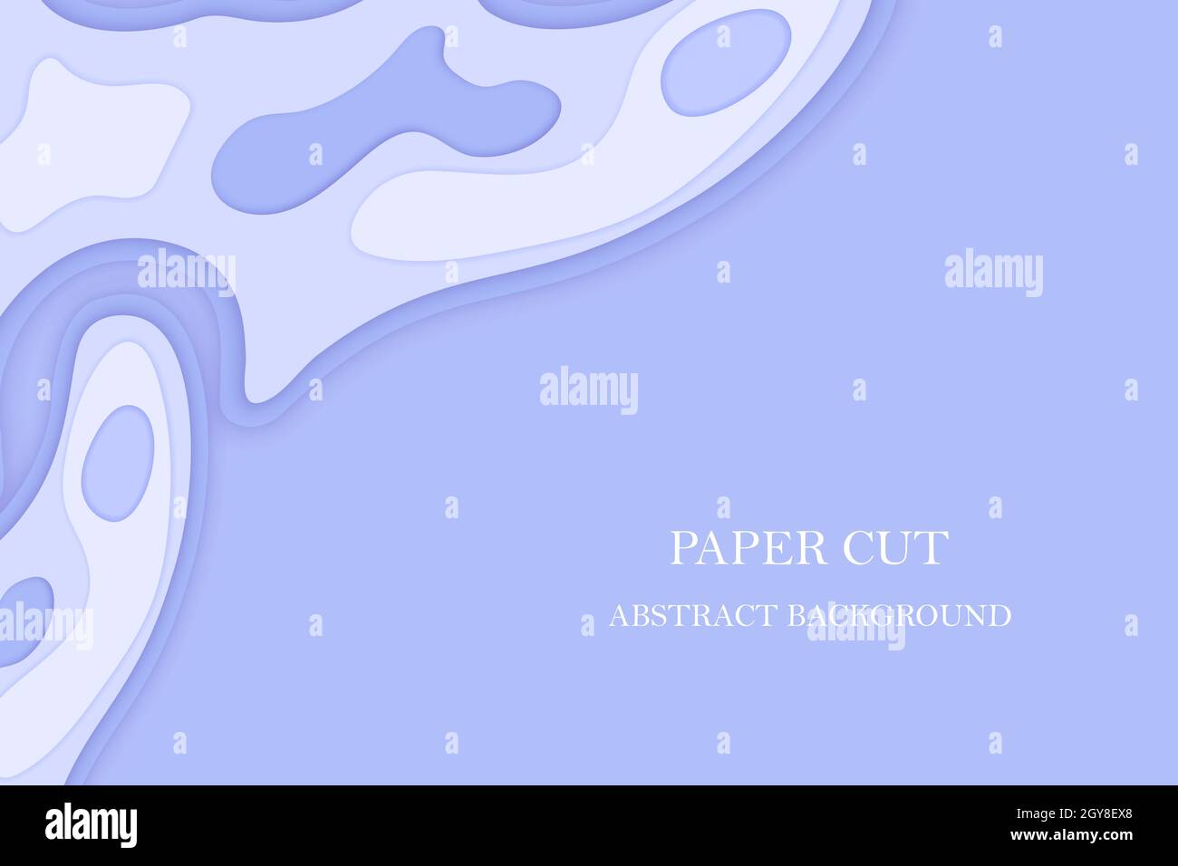 Topographic map concept or smooth origami layers paper cut layout.Map ...