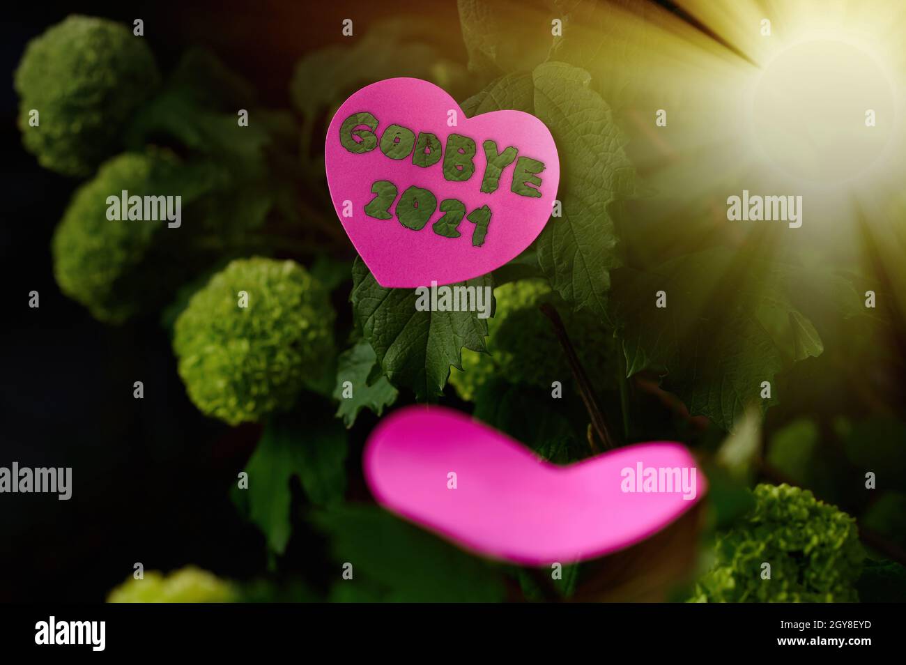 Sign displaying Godbye 2021, Business idea express good wishes when ...