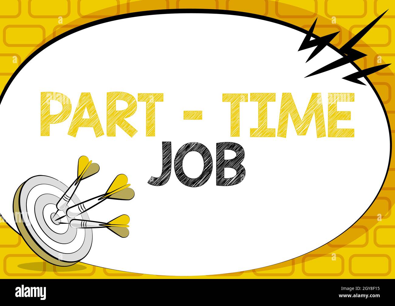 Text sign showing Part time Job, Word Written on employment marked by ...