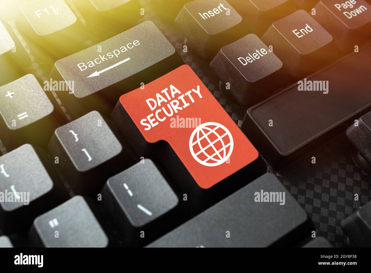 Conceptual display Data Security, Internet Concept Protected important ...