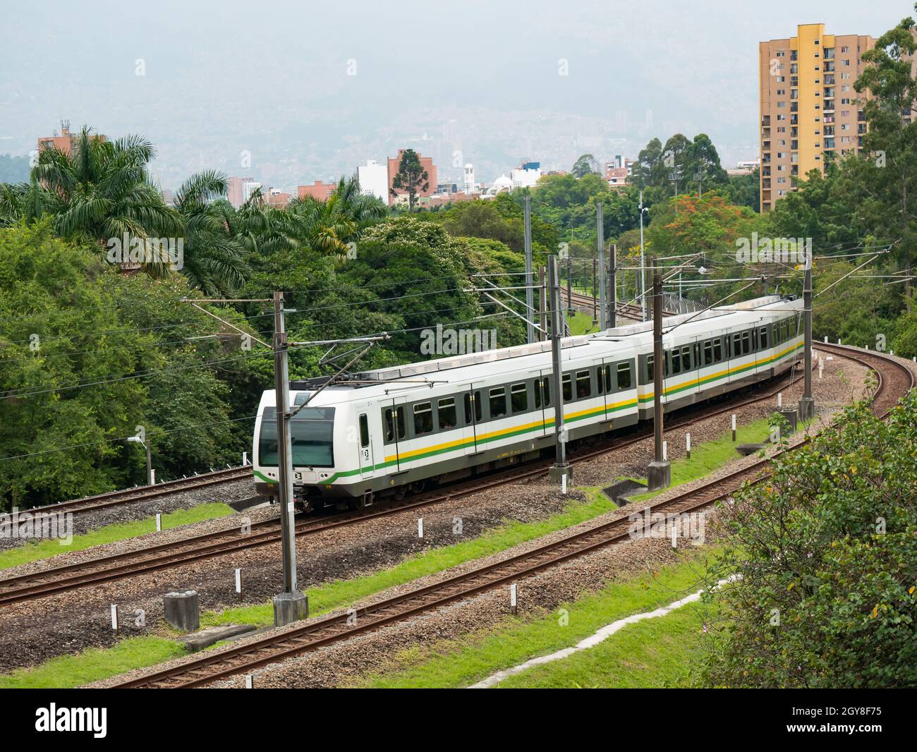 Medellin, Antioquia, Colombia - Septiembre 06 2021: Subway That Passes ...