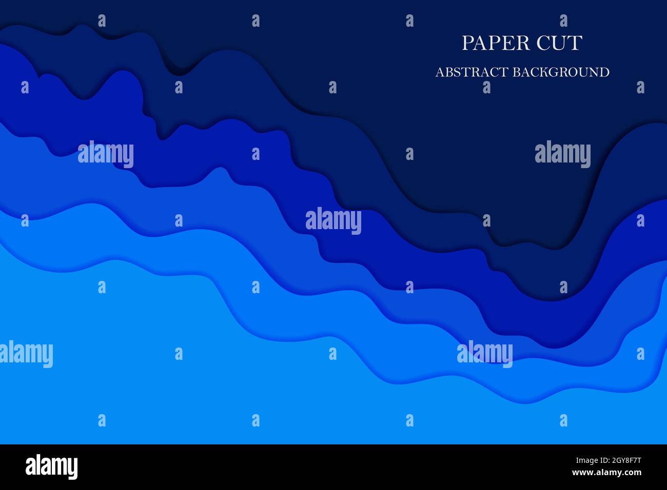 Topographic map concept or smooth origami layers paper cut layout.Map ...