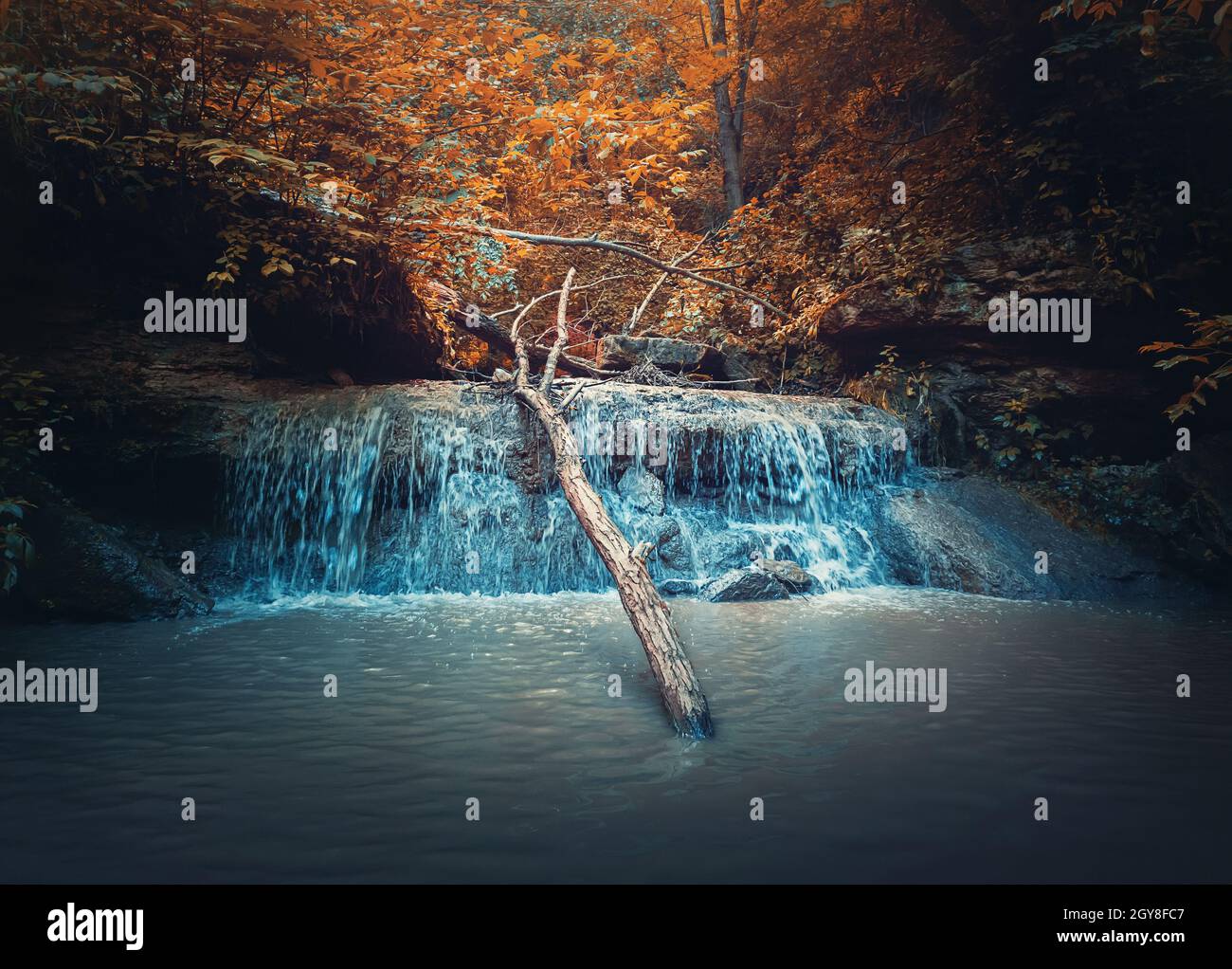 Saharna waterfall hi-res stock photography and images - Alamy