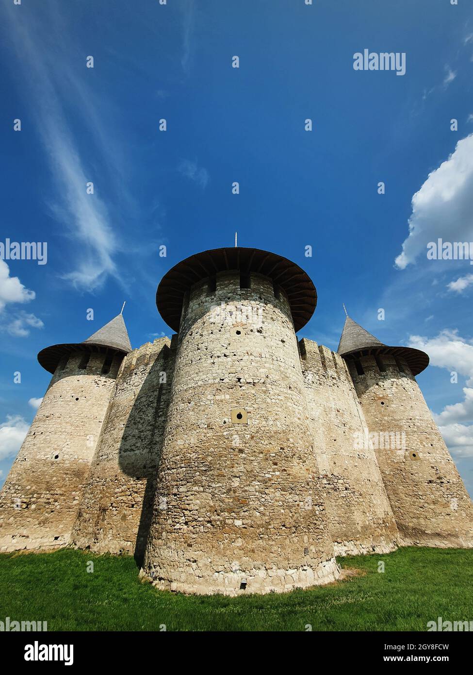 Soroca Fortress view from outside. Ancient military fort, historical ...