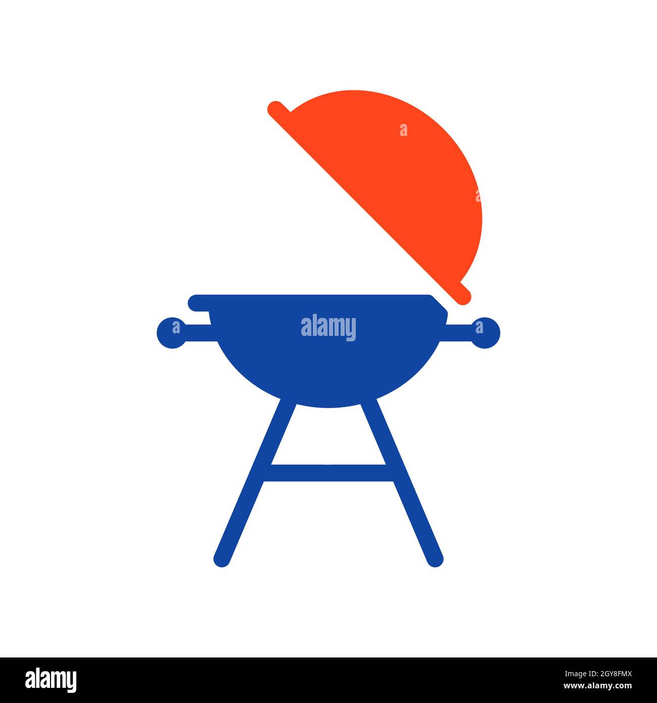 Grill barbeque cookout vector glyph icon. Graph symbol for cooking web ...