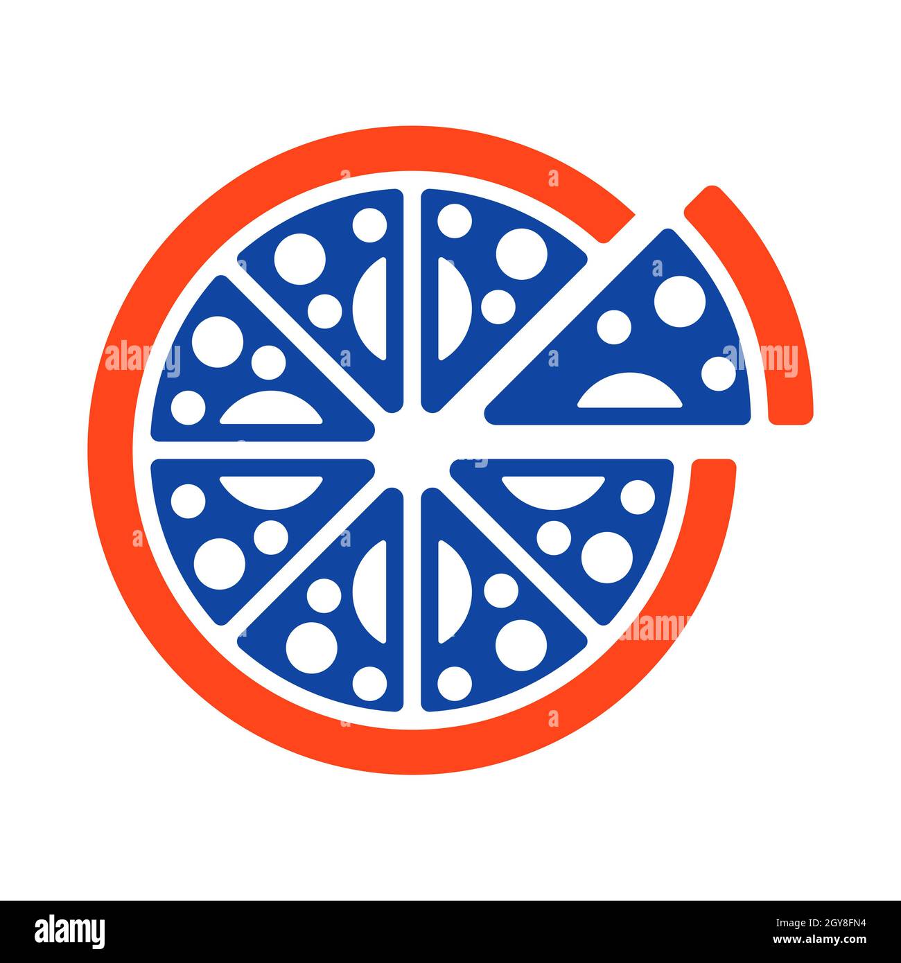 Cartoon pizza logo hi-res stock photography and images - Alamy