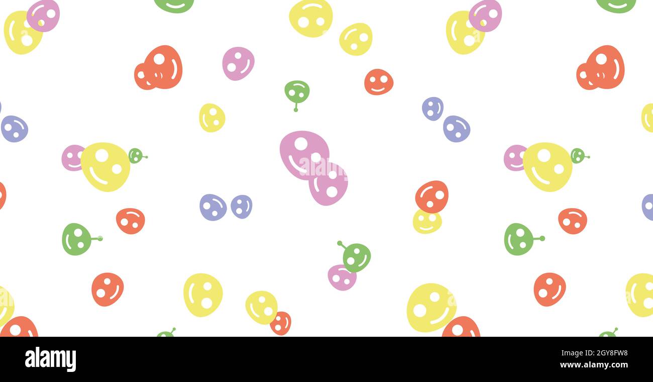 Seamless pattern, emoticons expressing different emotions - Vector ...