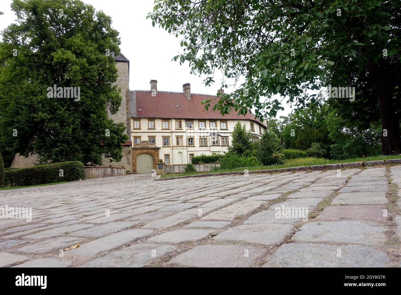 mittelalterliche Wasserburg Schloss Rheda, Rheda-Wiedenbrück, Nordrhein ...
