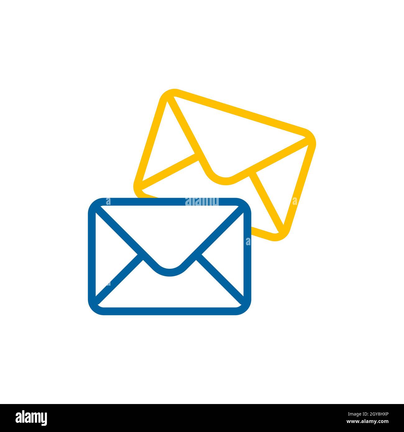 Mail outline icon. Workspace sign. Graph symbol for your web site ...