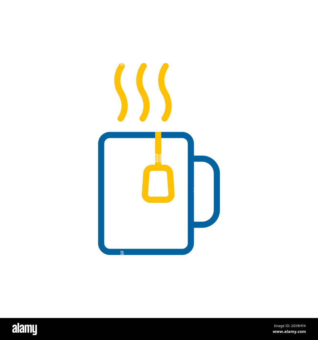 Tea Cup outline icon. Workspace sign. Graph symbol for your web site ...