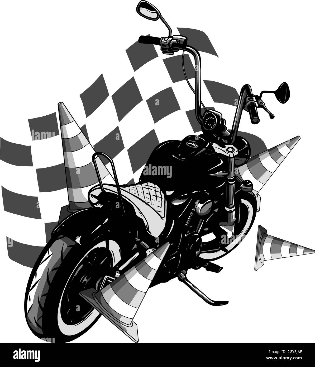 Custom retro bike Cut Out Stock Images & Pictures - Alamy