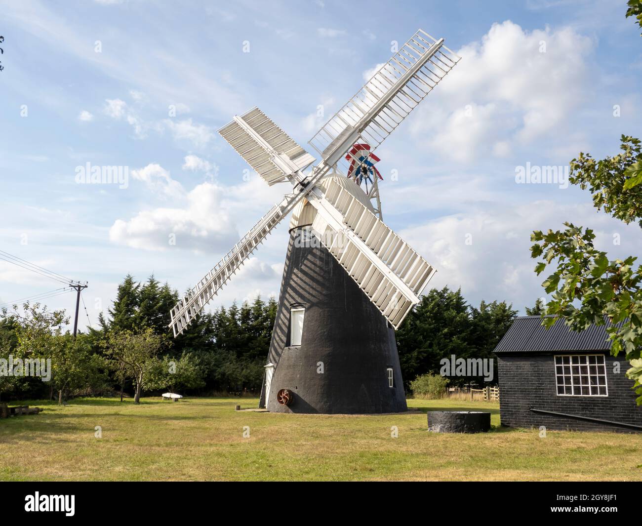 Thelnetham windmill in Thelnetham Suffolk, UK Stock Photo - Alamy