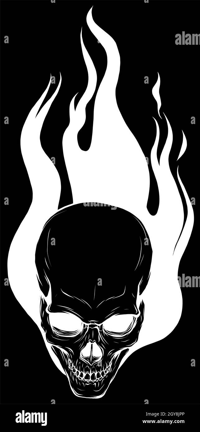 Skull sinister Black and White Stock Photos & Images - Alamy