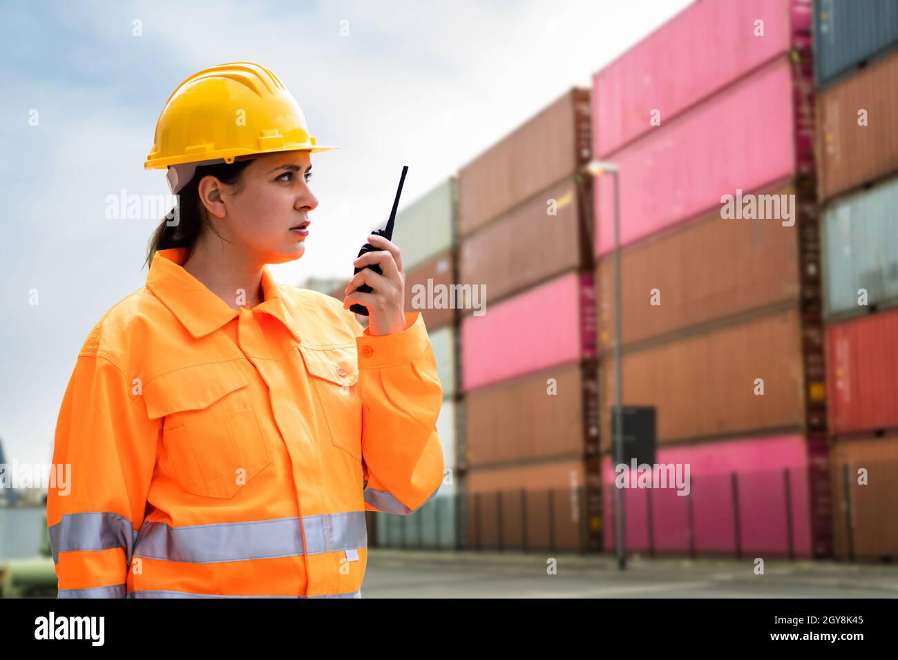 Warehouse Freight Delivery And Inventory Inspection. Freight Handling ...