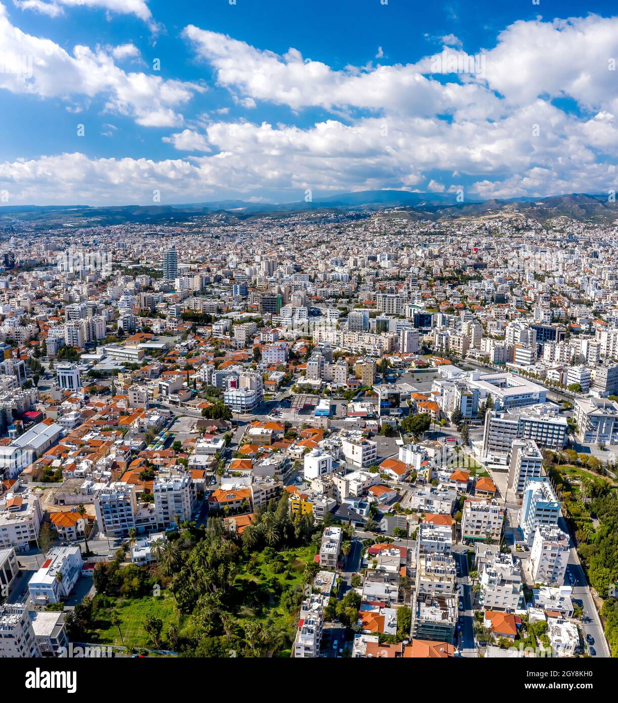 Aerial view of Limassol city center. Cyprus Stock Photo - Alamy