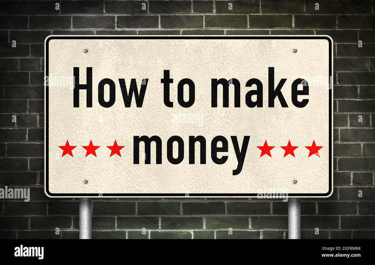 How to make money - concept illustration Stock Photo - Alamy