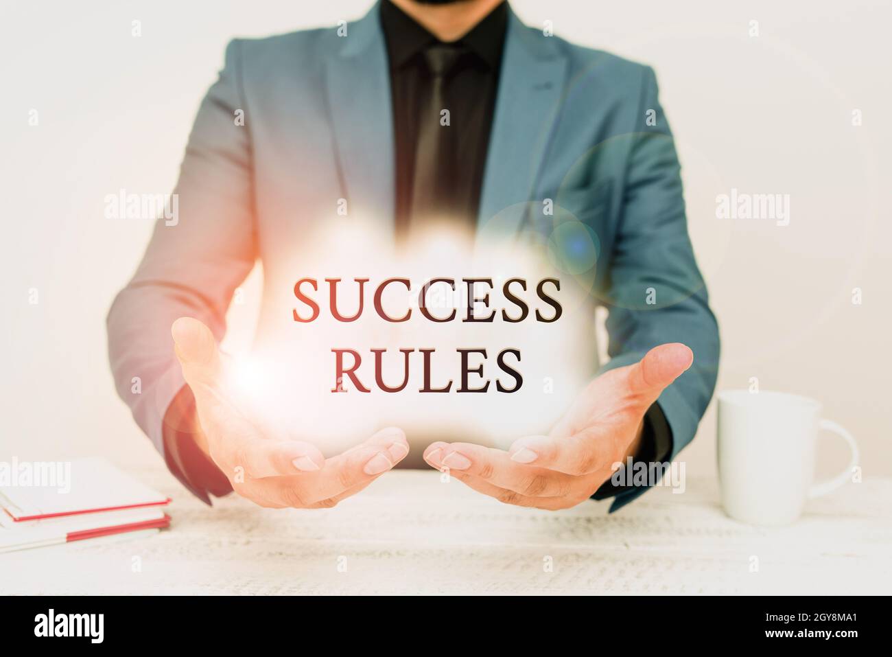 Inspiration showing sign Success Rules, Word for established ways of ...