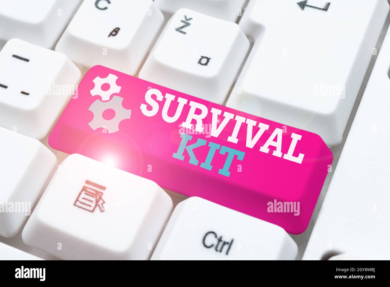 Handwriting text Survival Kit, Business approach Emergency Equipment ...