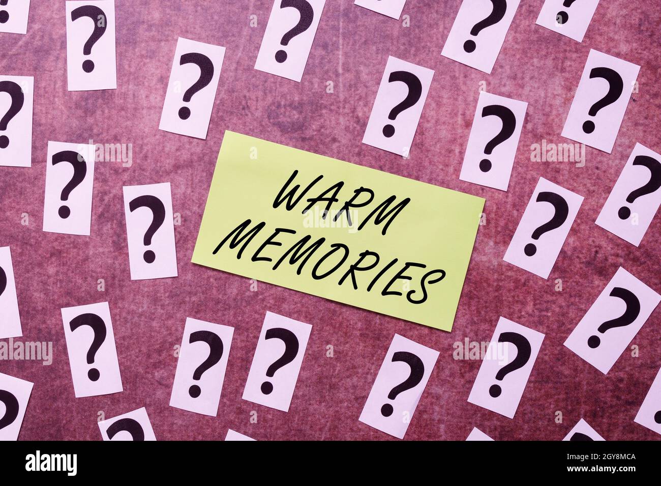 Conceptual display Warm Memories, Business concept reminiscing the ...