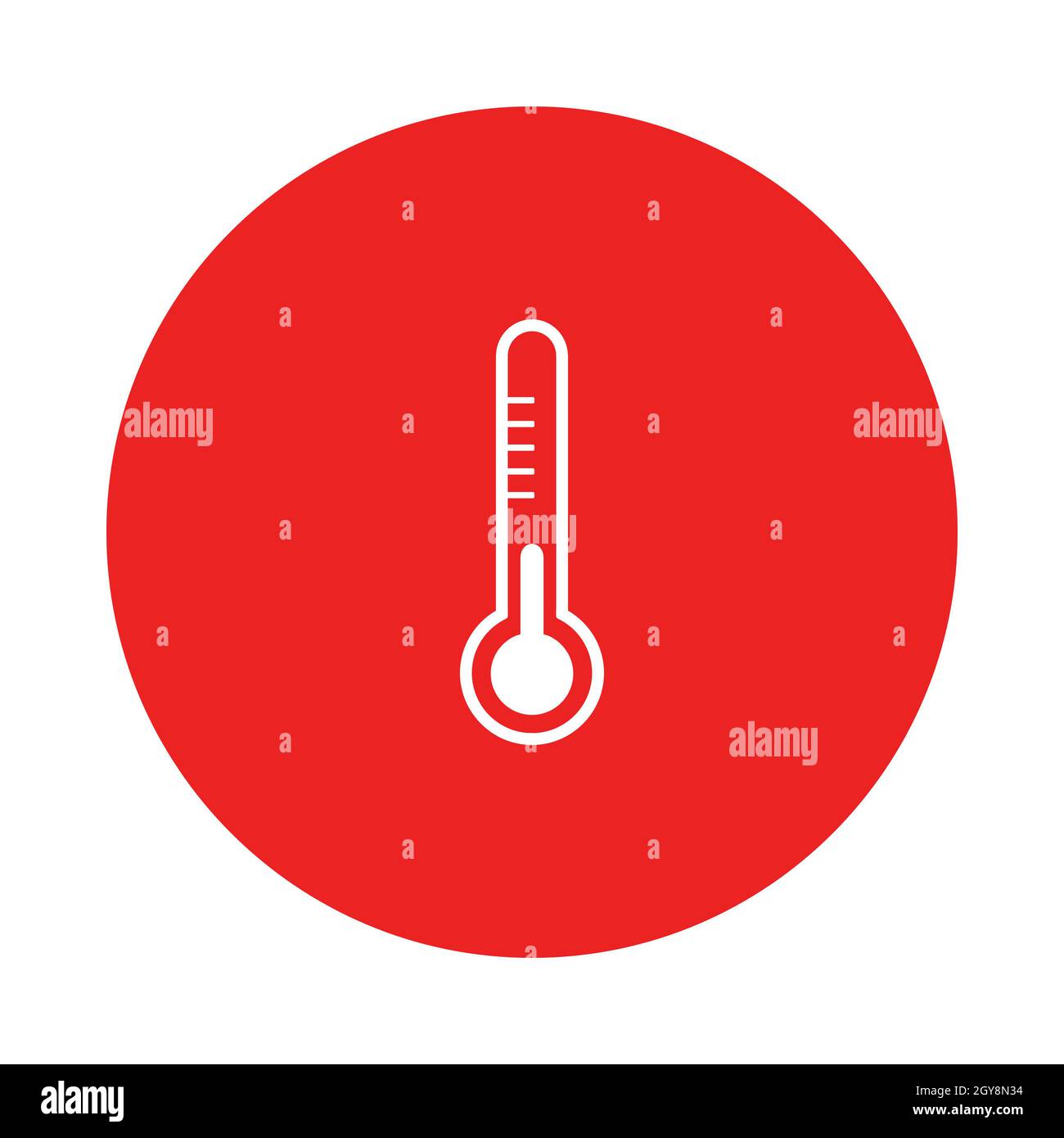 Thermometer and circle Stock Photo - Alamy