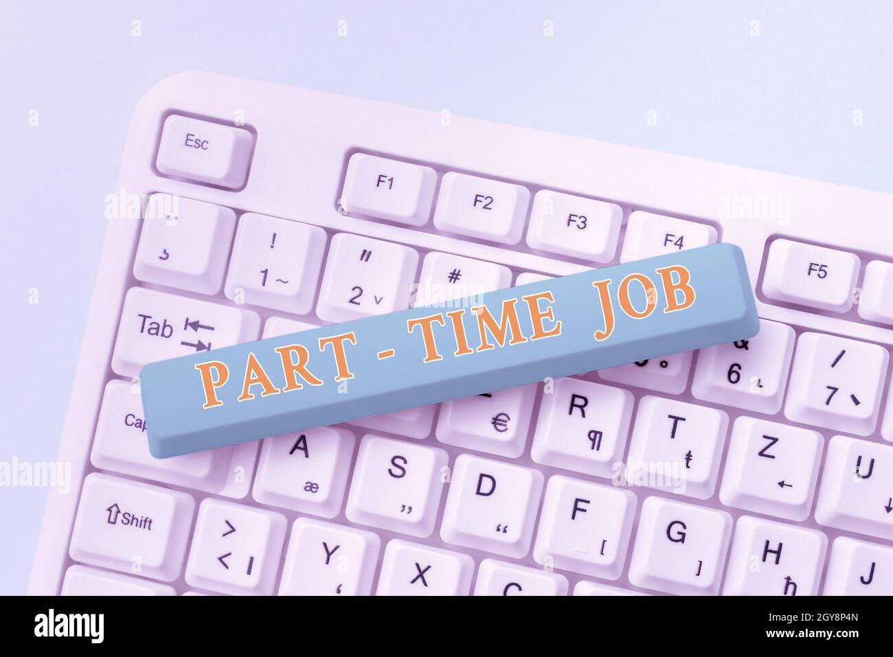 Text showing inspiration Part time Job, Business overview employment ...