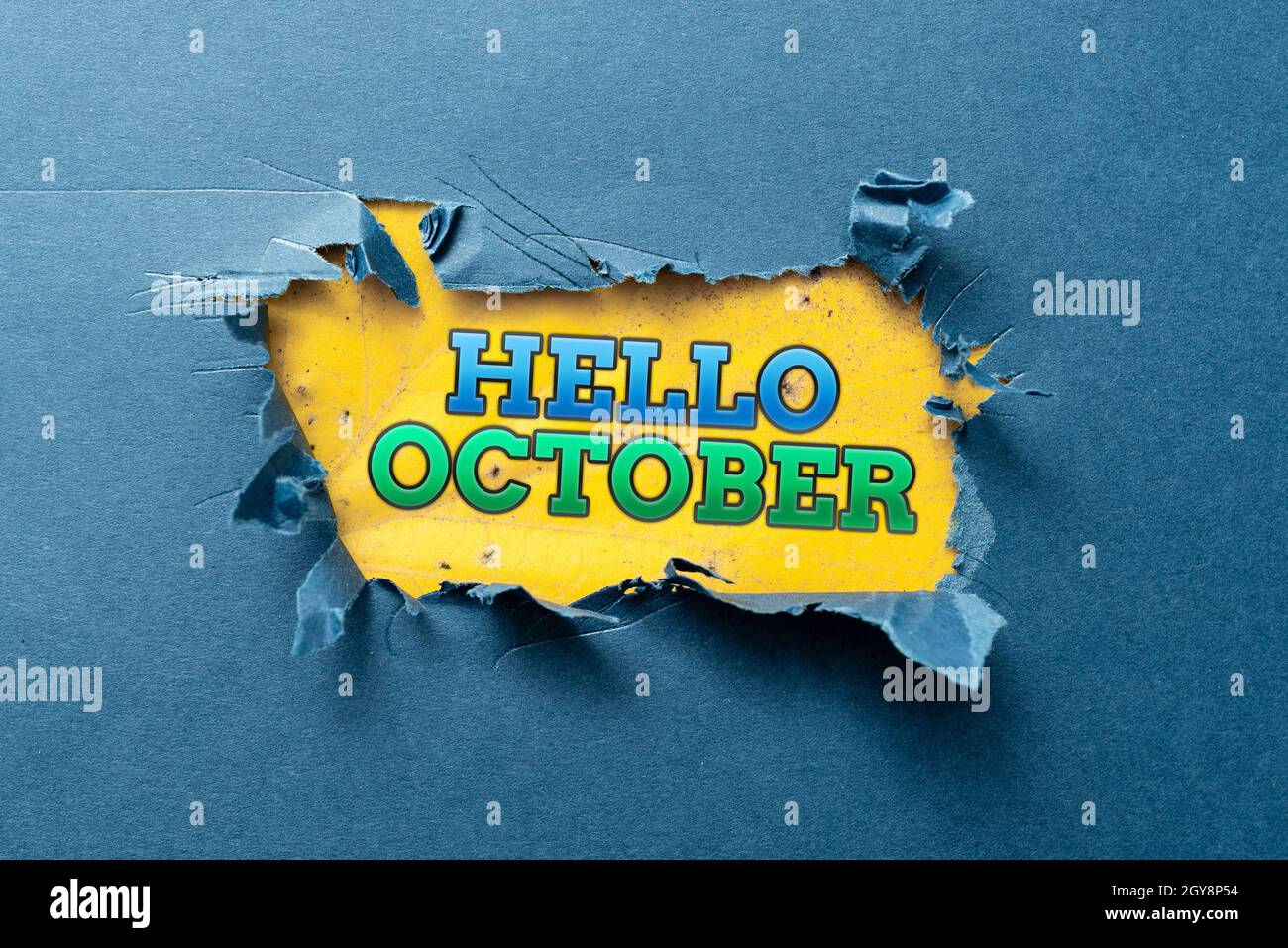 Text sign showing Hello October, Word for greeting used when welcoming ...