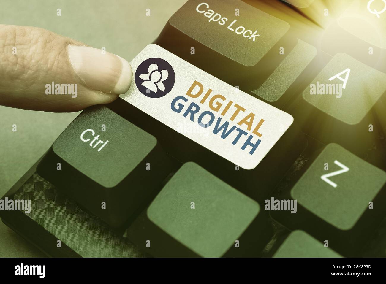 Writing displaying text Digital Growth, Conceptual photo early stages ...