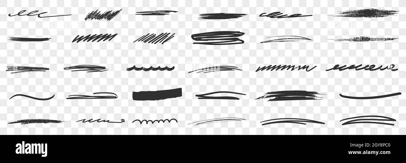 Different thick lines pencil hi-res stock photography and images - Alamy