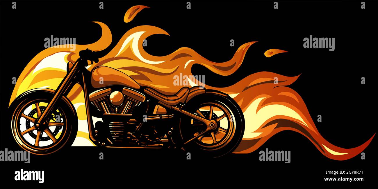 Motorcycle fire background hi-res stock photography and images - Alamy