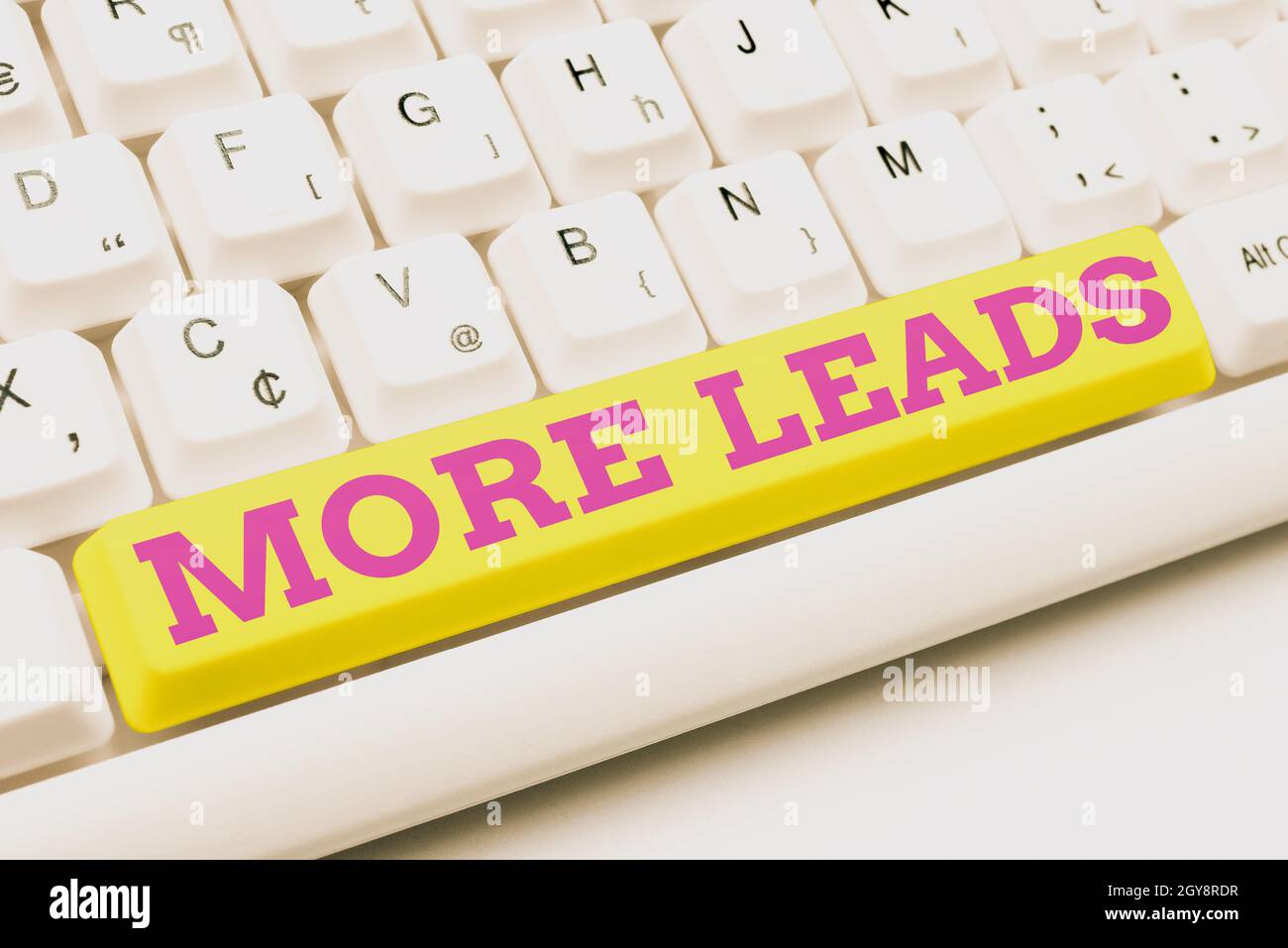 Conceptual display More Leads, Business idea initiation of consumer ...