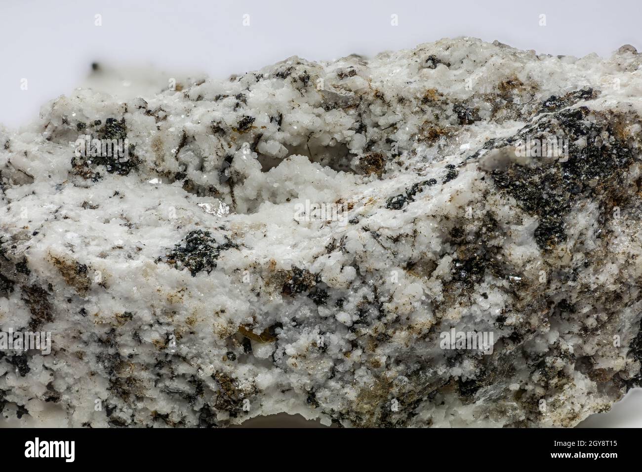 Anatas and brookite on quartz rock Stock Photo - Alamy