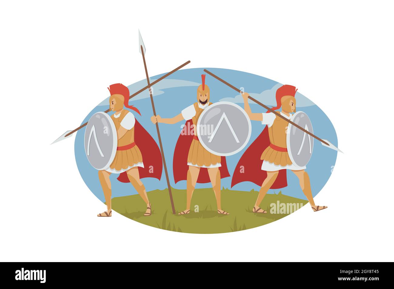 Mythology, Greece, war, Sparta, history concept. Ancient Greek ...